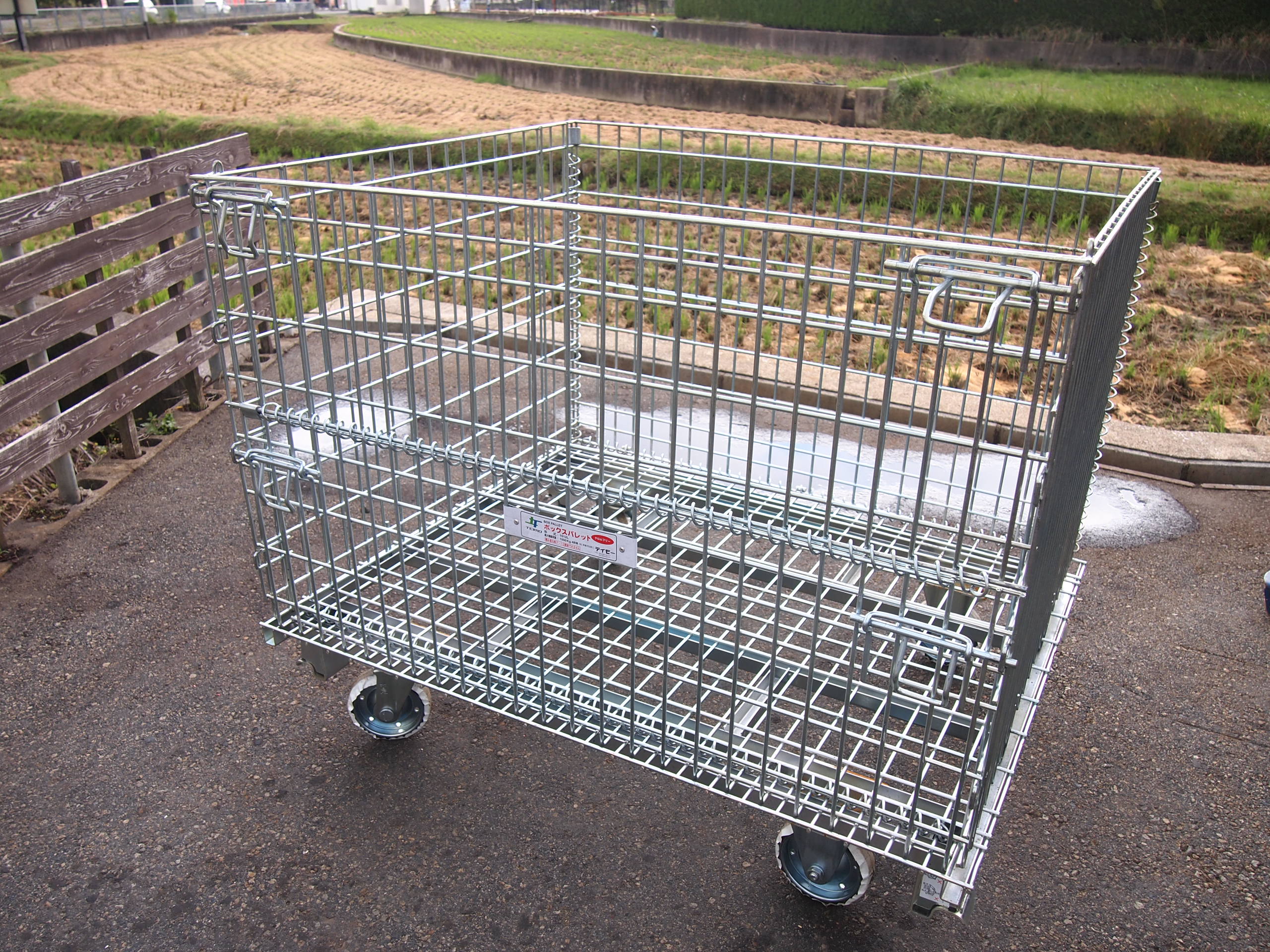 2W1022-4】 未使用保管品 TEIMO テイモー クロムメッキ ボックス メッシュパレット 1012L 1000kg 4段積み キャスター付き - 株式会社ECOLO JAPAN ...